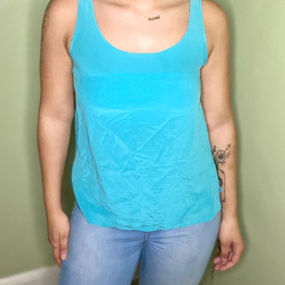 Nordstrom | Tops | Silky Turquoise Tank | Poshmark